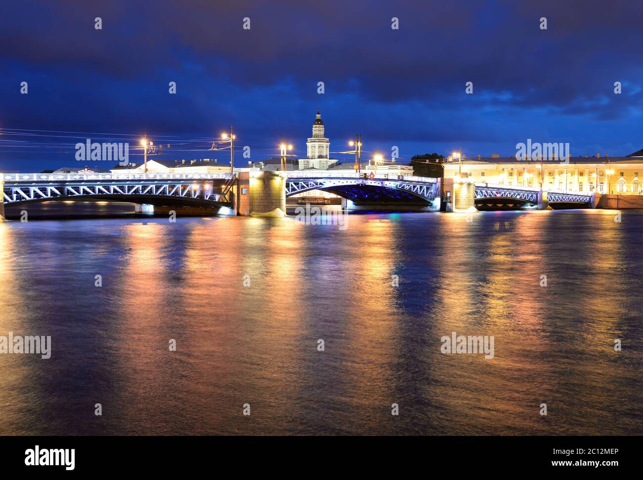 Palace Bridge at night Stock Photo - Alamy