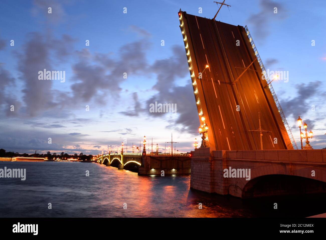 Trinity bridge at night Stock Photo - Alamy
