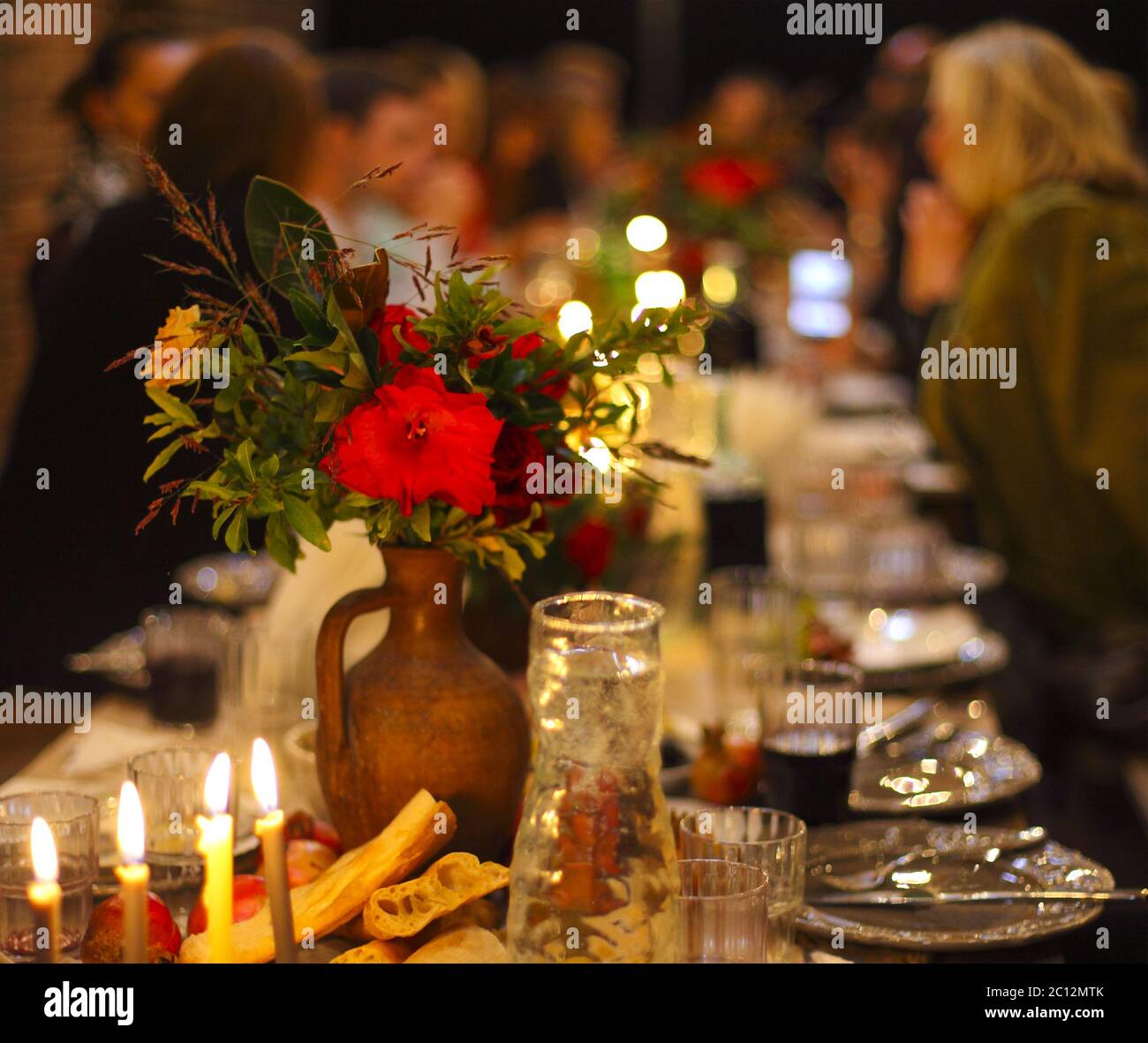 Abstract image of a celebratory table Stock Photo - Alamy