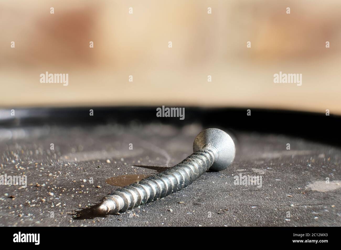 A macro image of a screw close up Stock Photo - Alamy