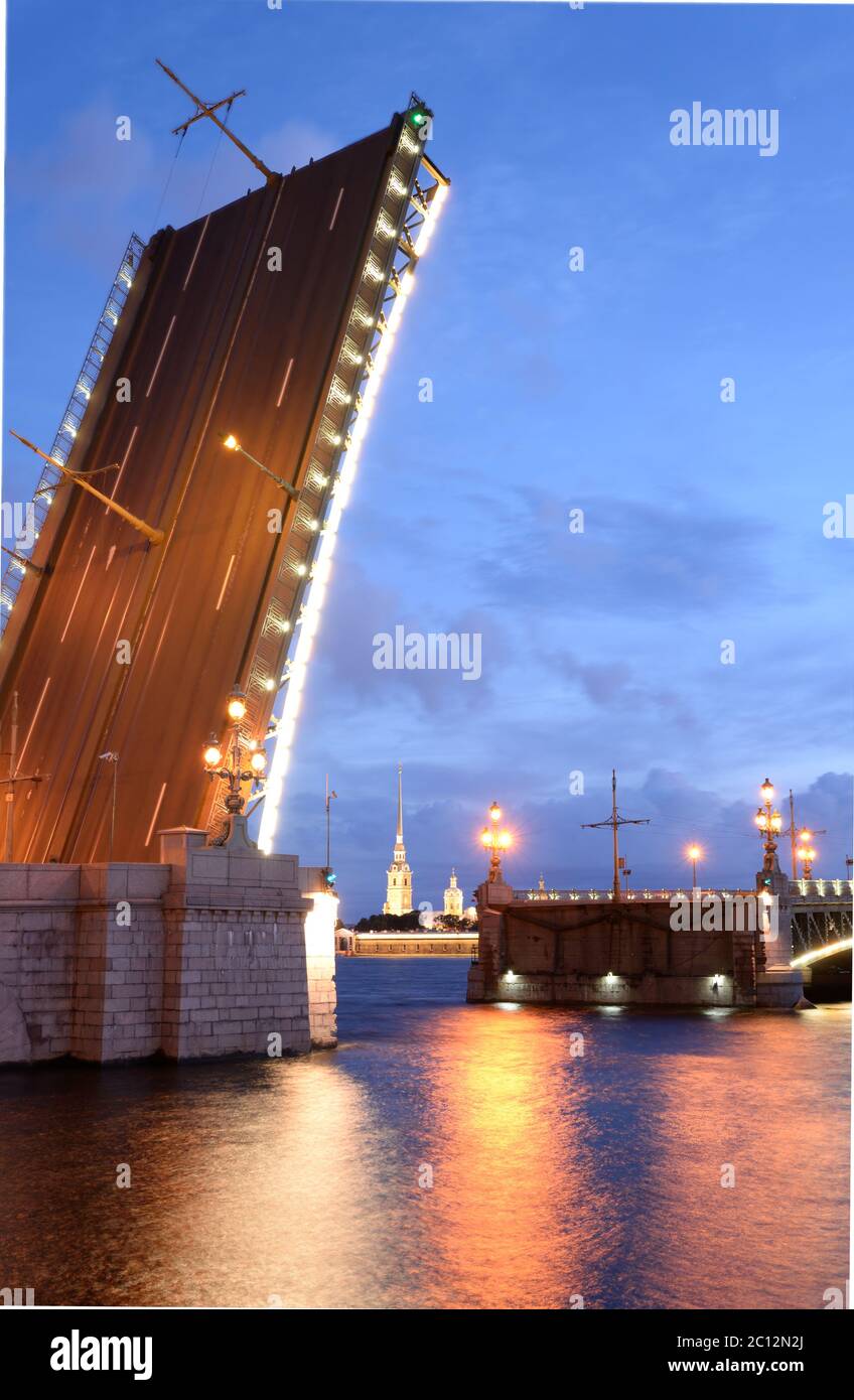 Trinity bridge at night Stock Photo - Alamy