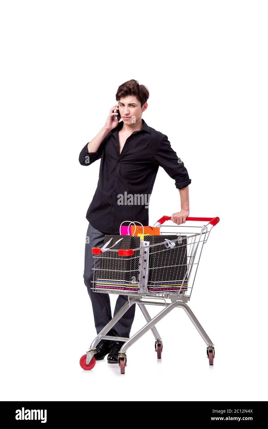 Mobile mall shopping Cut Out Stock Images & Pictures - Alamy