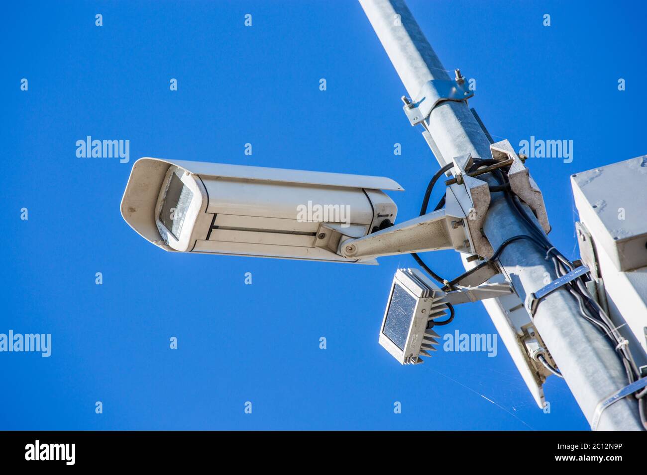 Cctv security camera on pole hi-res stock photography and images - Alamy