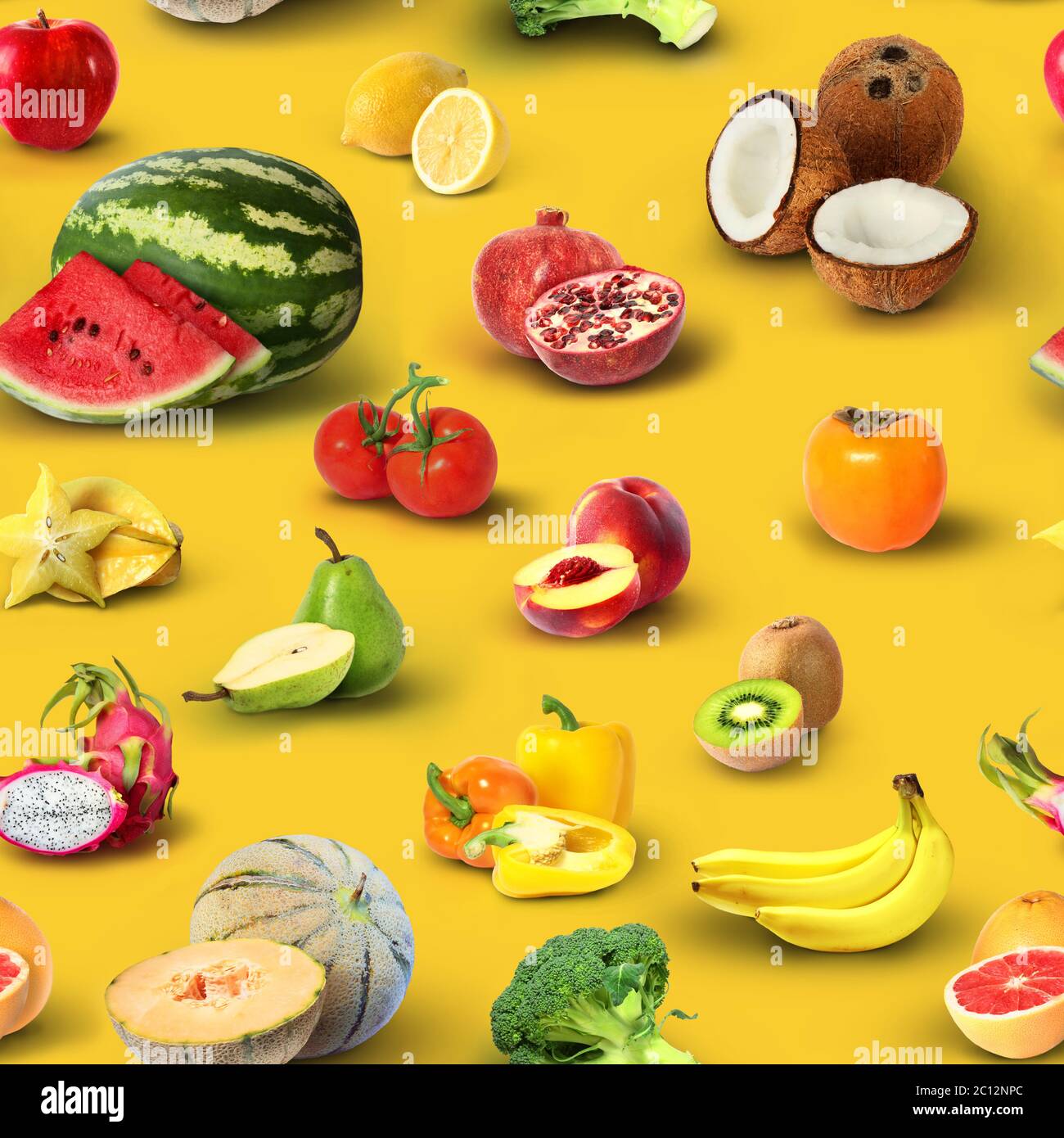 Sliced watermelon dragon fruit hi-res stock photography and images - Alamy