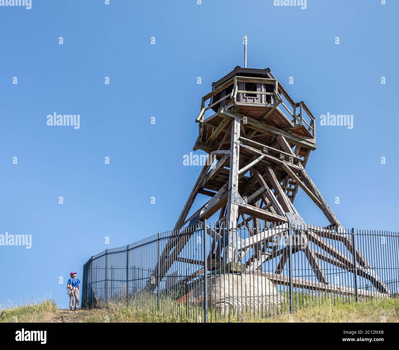 Historic fire lookout tower, Helena, Montana, USA Stock Photo - Alamy