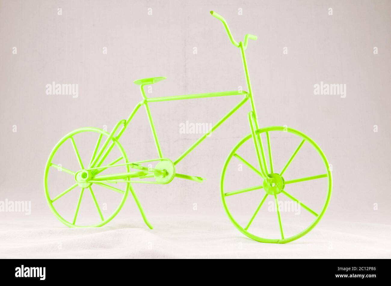 Green Ancient Bicycle Stock Photo - Alamy