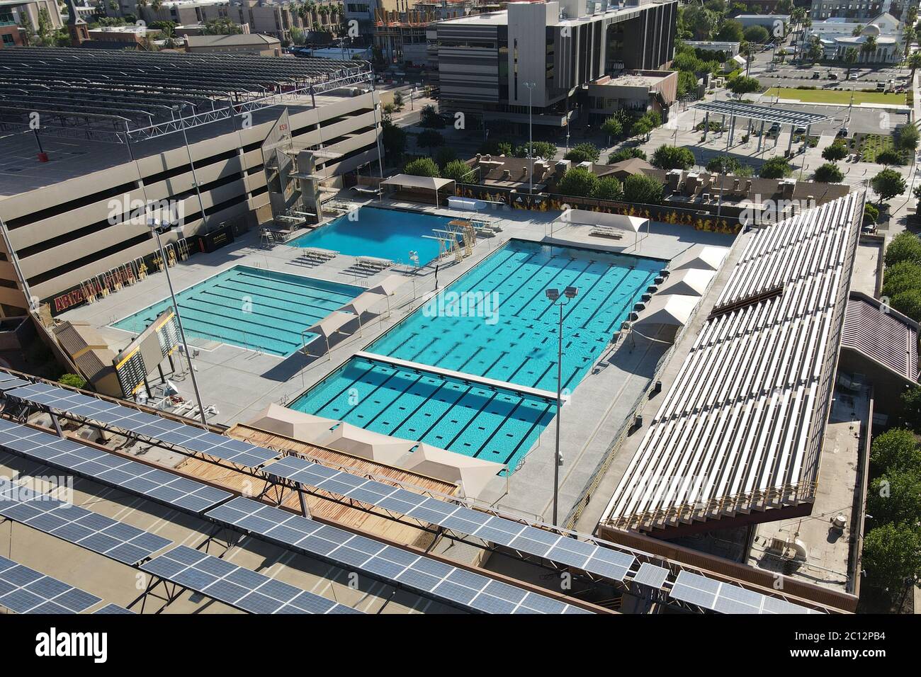 Tempe, United States. 07th June, 2020. The Mona Plummer Aquatic Center ...