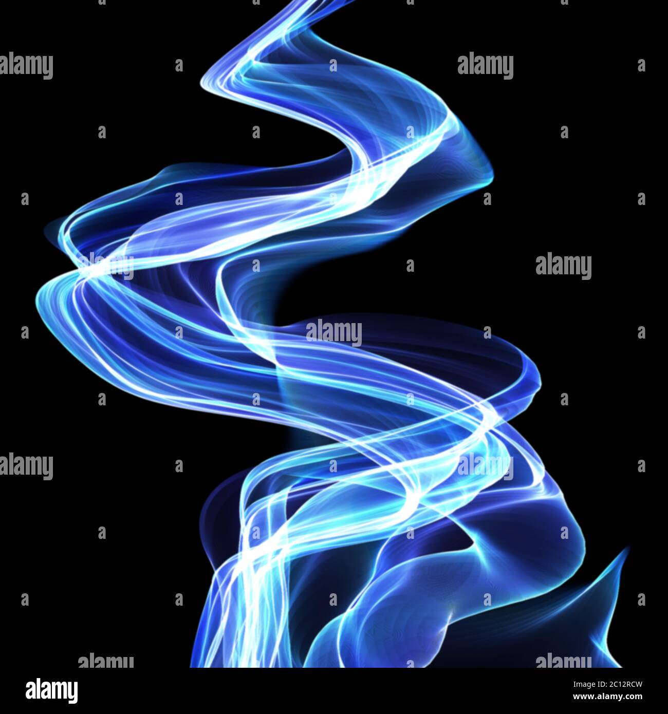 abstract colorful wavy smoke flame over black background Stock Photo ...