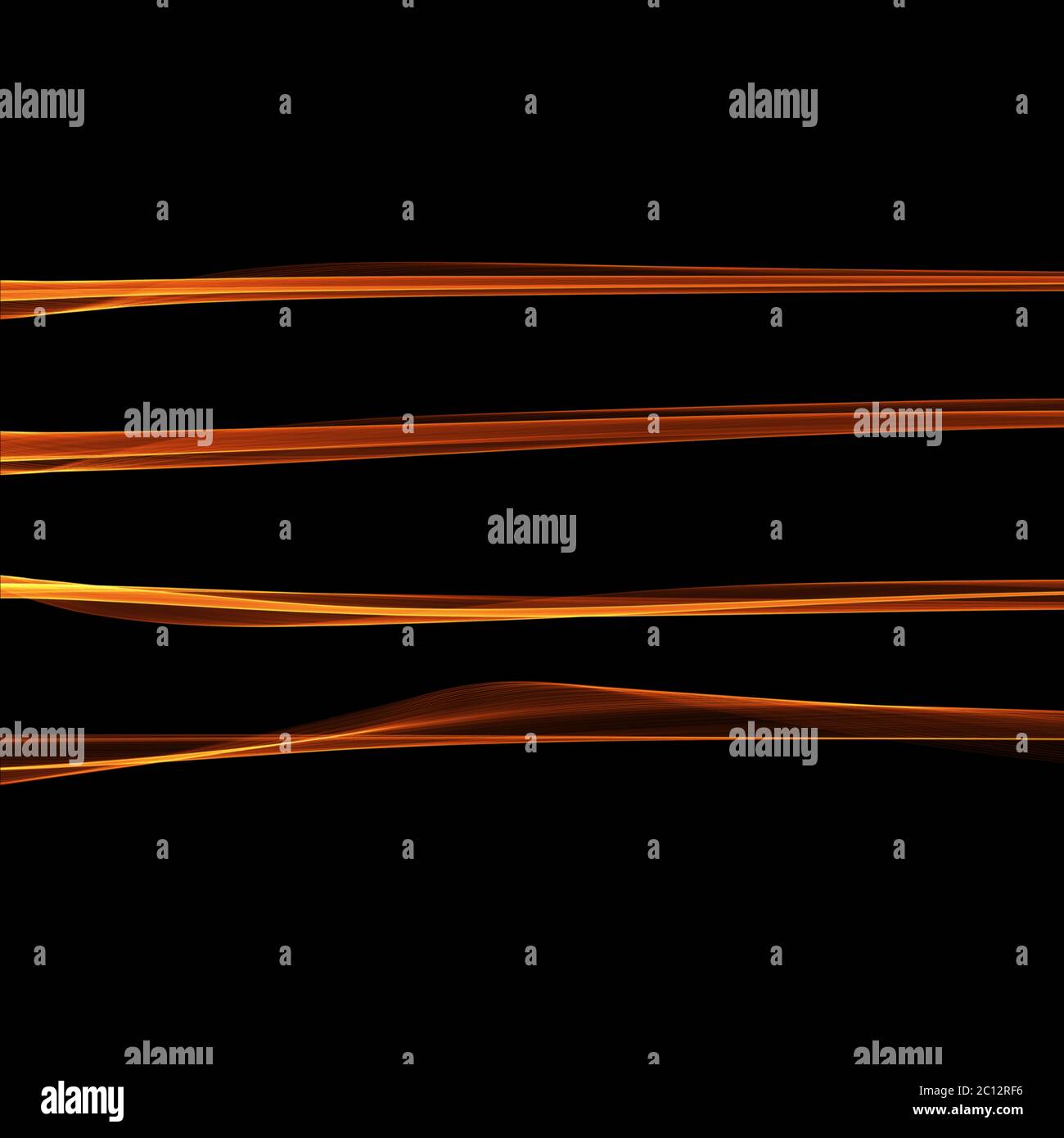 Set of abstract red smoke fire brushes over black background. Wavy ...