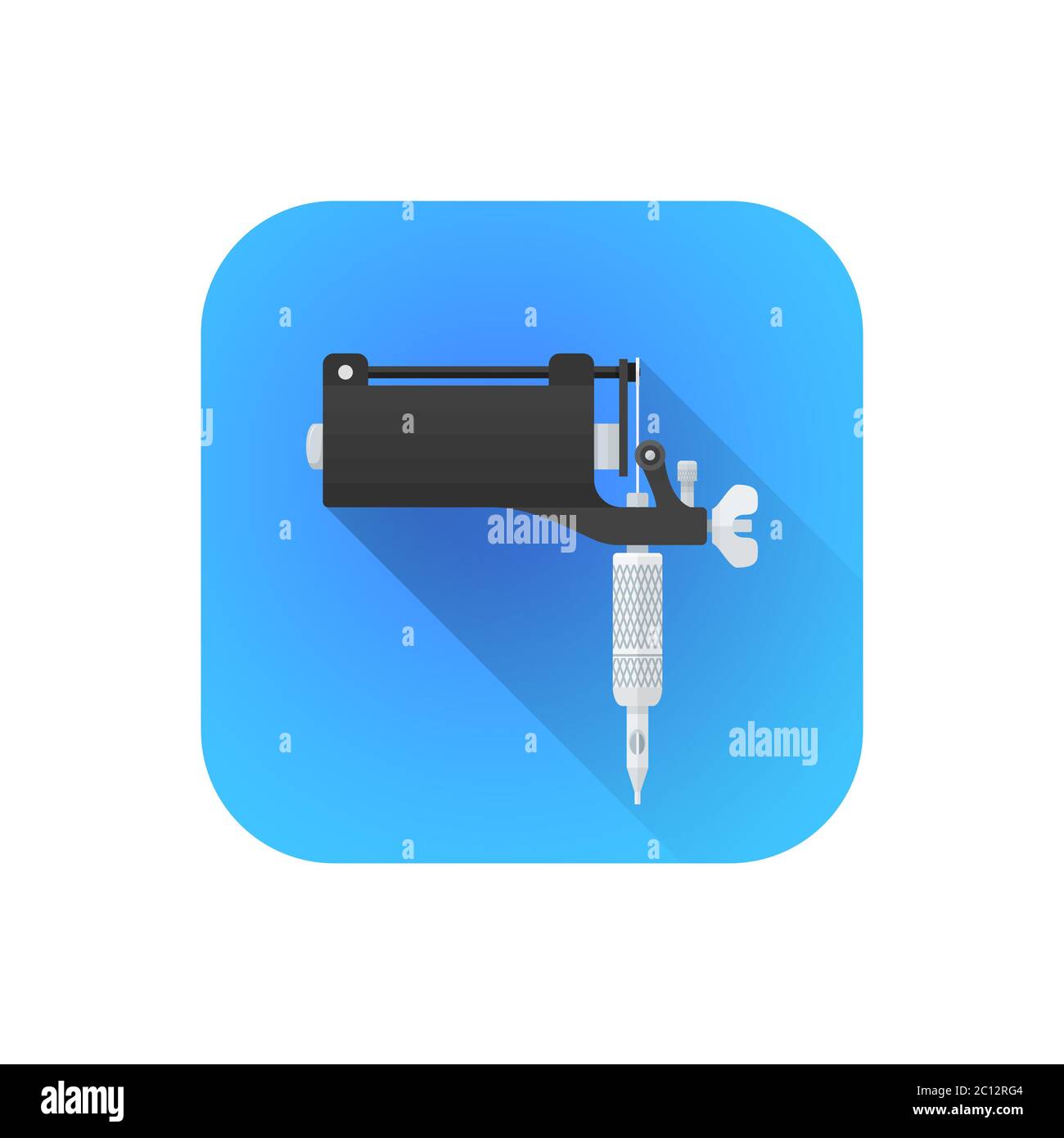 vector rotary tattoo machine illustration Stock Photo - Alamy