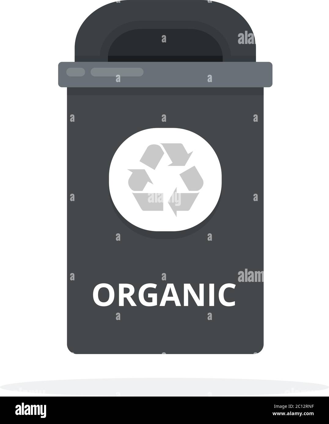 Organic waste can flat isolated Stock Vector Image & Art - Alamy