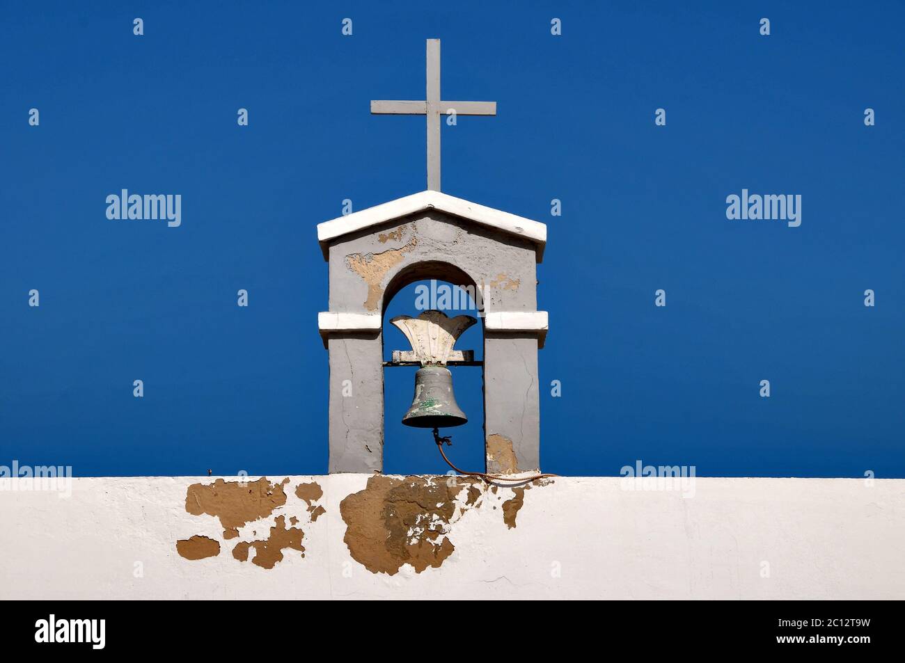 Bell on the Top of a Church Stock Photo - Alamy