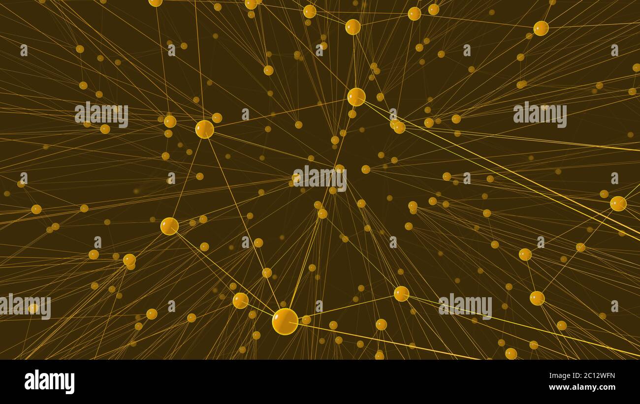 Moving connected points hi-res stock photography and images - Alamy