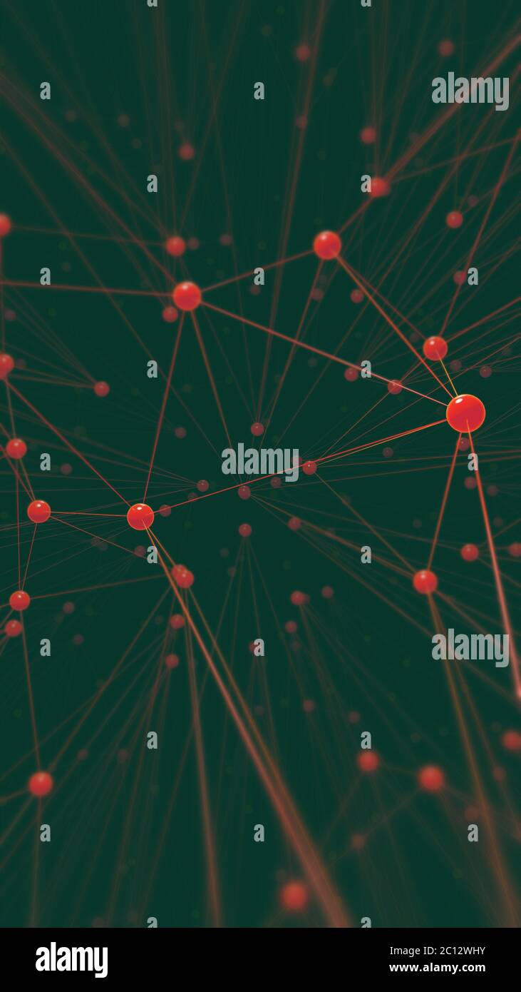 Moving connected points hi-res stock photography and images - Alamy