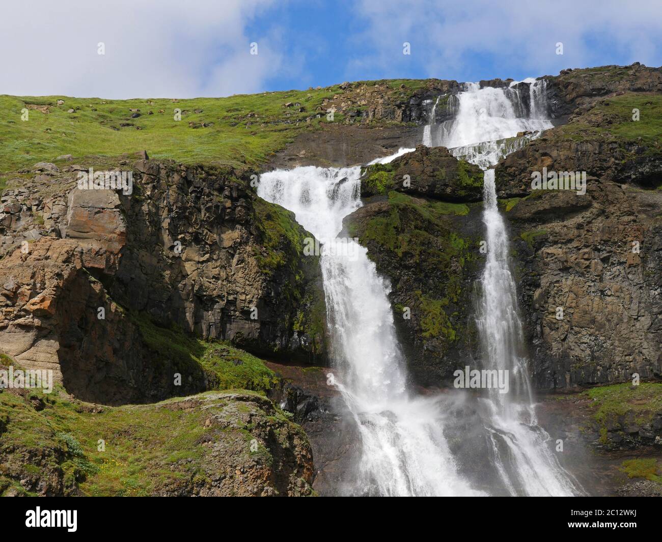 the rjukandi waterfall in iceland Stock Photo - Alamy