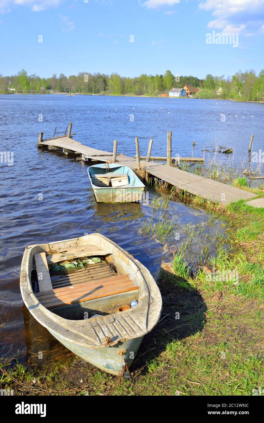 Boats on lake hot summer hi-res stock photography and images - Alamy