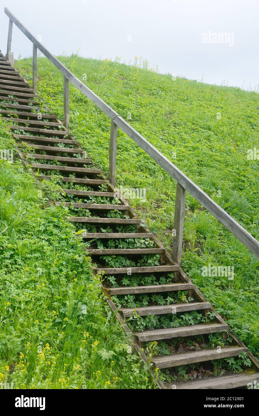 Outside wooden stairs hi-res stock photography and images - Alamy