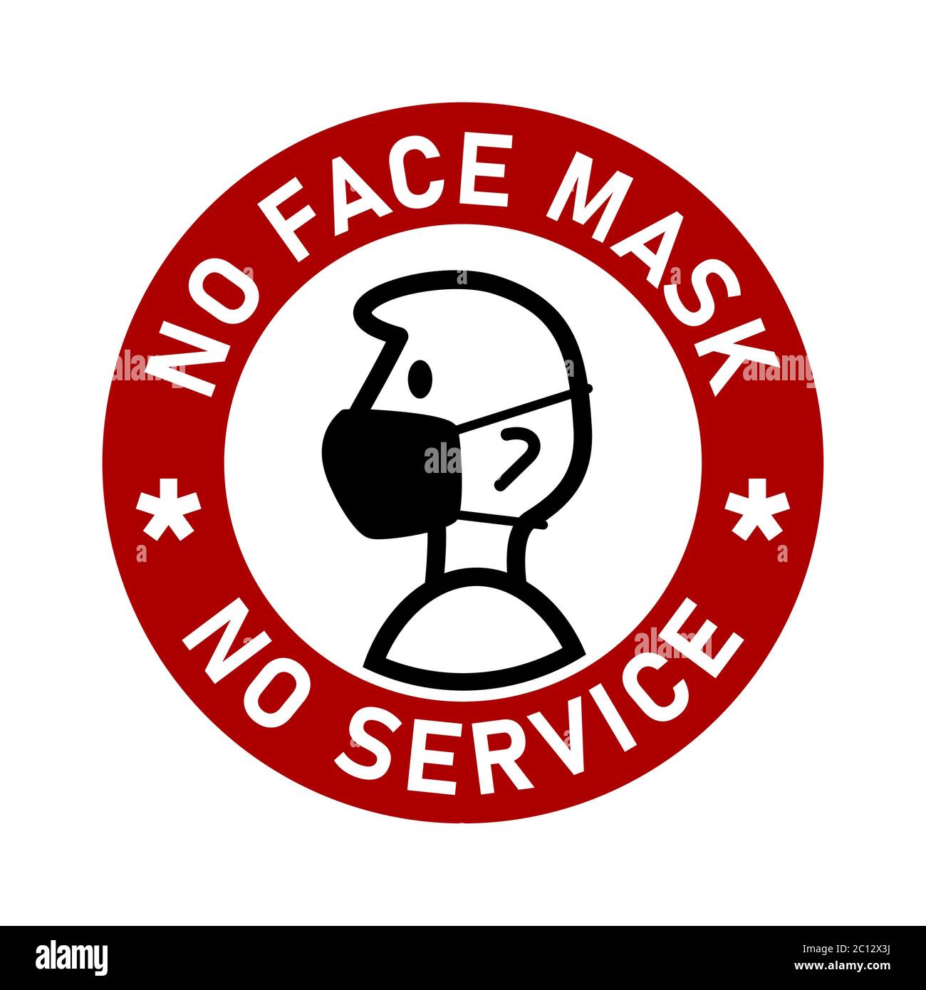Mandatory mask information poster Stock Vector Images - Alamy