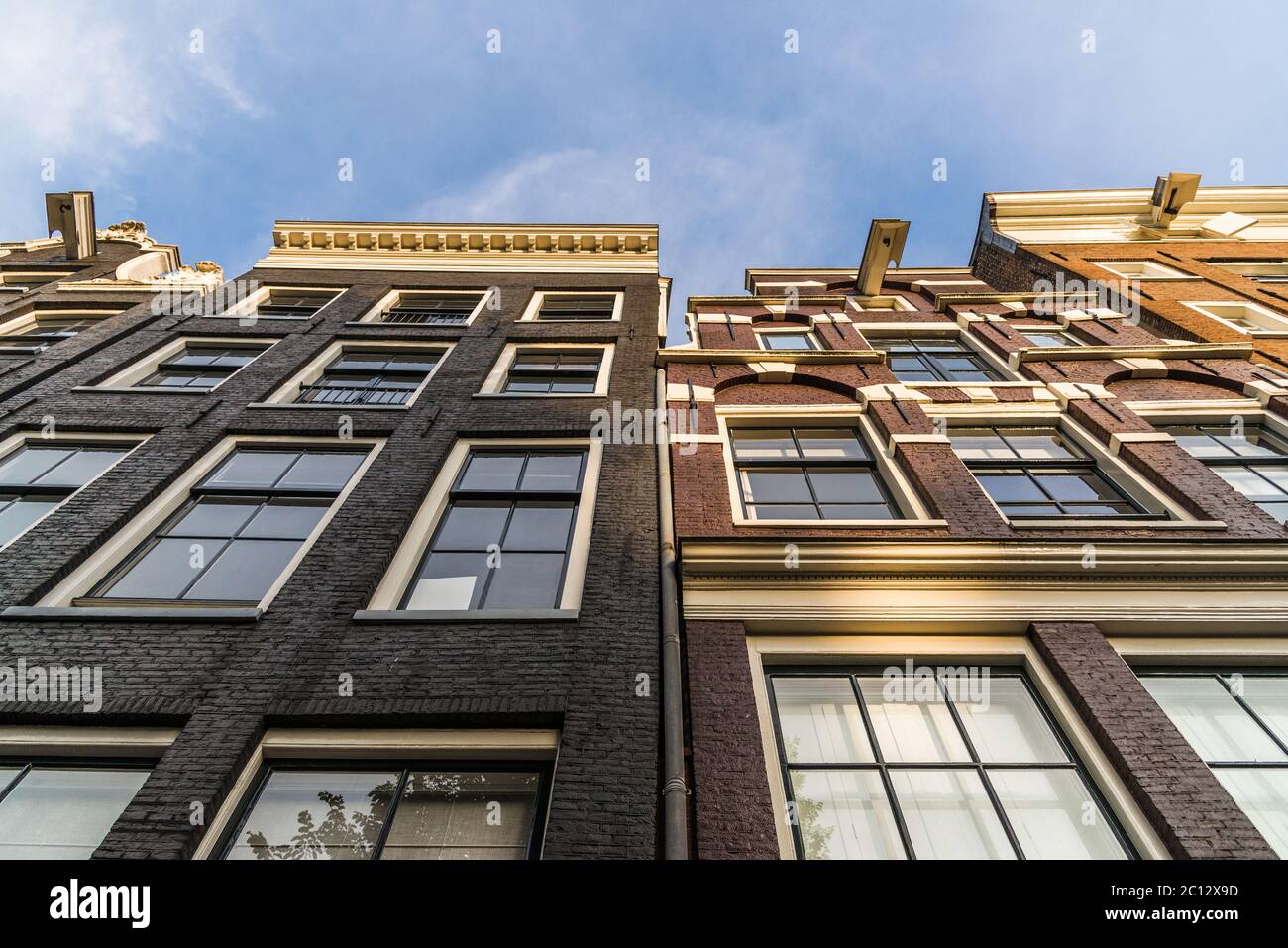 Traditional Dutch architecture colorful houses in Amsterdam ...