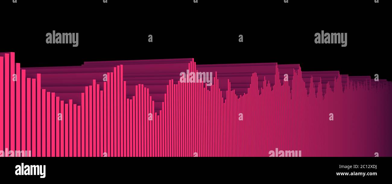 Continuous horizontal block diagram - 3d illustration Stock Photo - Alamy
