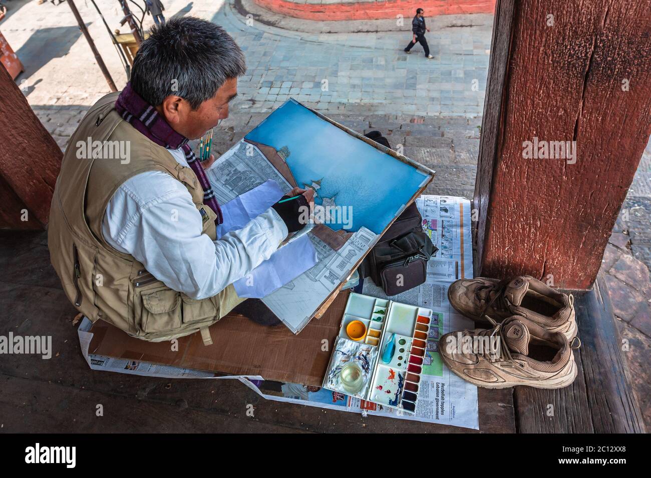 Asian street painter hi-res stock photography and images - Alamy