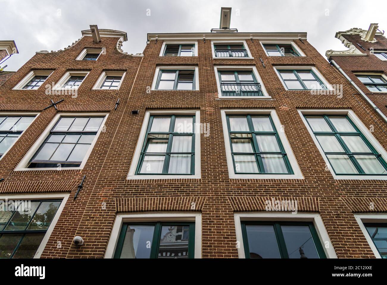 Traditional Dutch architecture colorful houses in Amsterdam ...