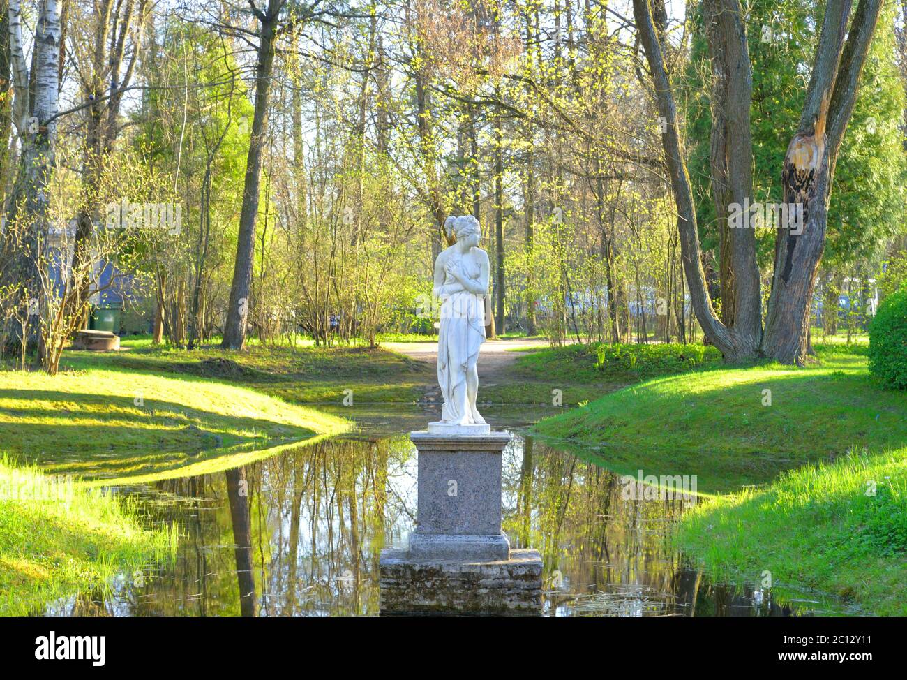 Park at spring Stock Photo - Alamy