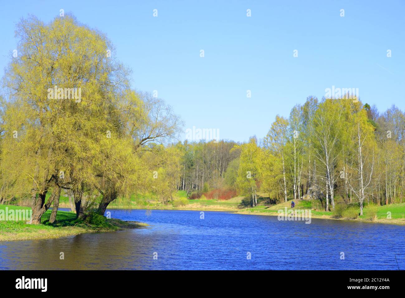 Park at spring Stock Photo - Alamy