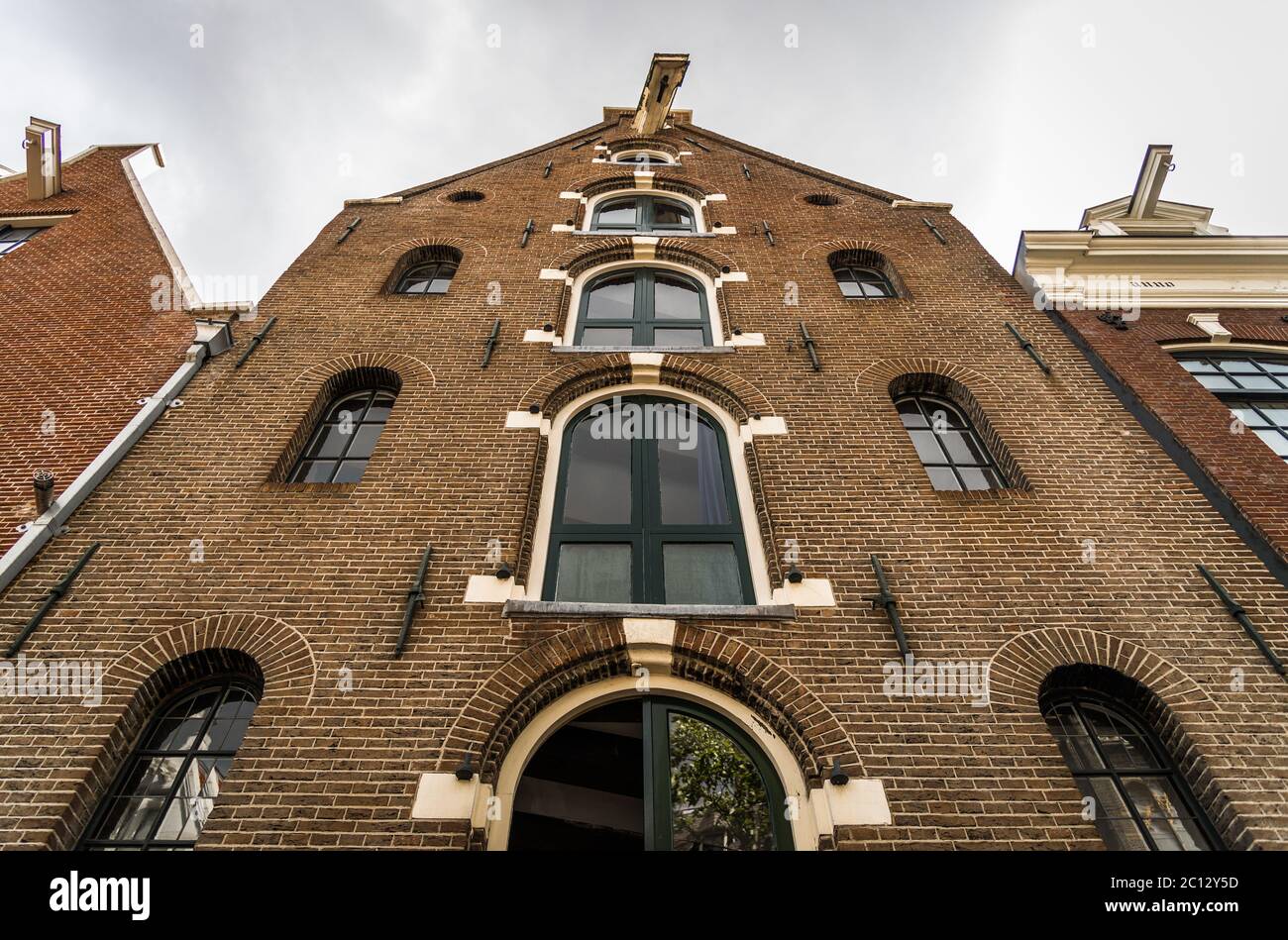Traditional Dutch architecture colorful houses in Amsterdam ...