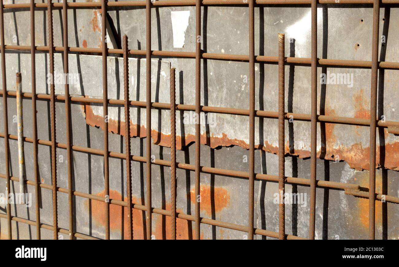 Background with rusty bars Stock Photo - Alamy