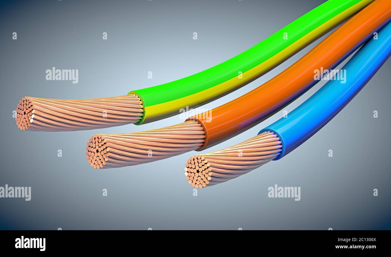 Electrical cabling 3 phase hi-res stock photography and images - Alamy
