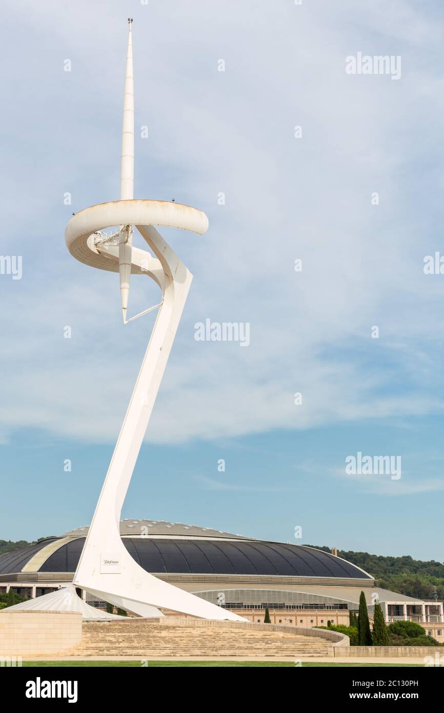 Spain santiago calatrava white tower hi-res stock photography and ...