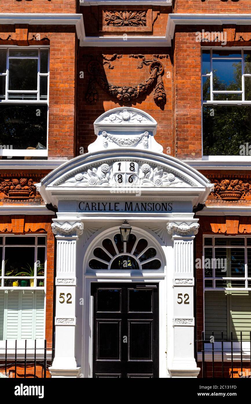 Carlyle Mansions, Kensington and Chelsea, London Stock Photo - Alamy