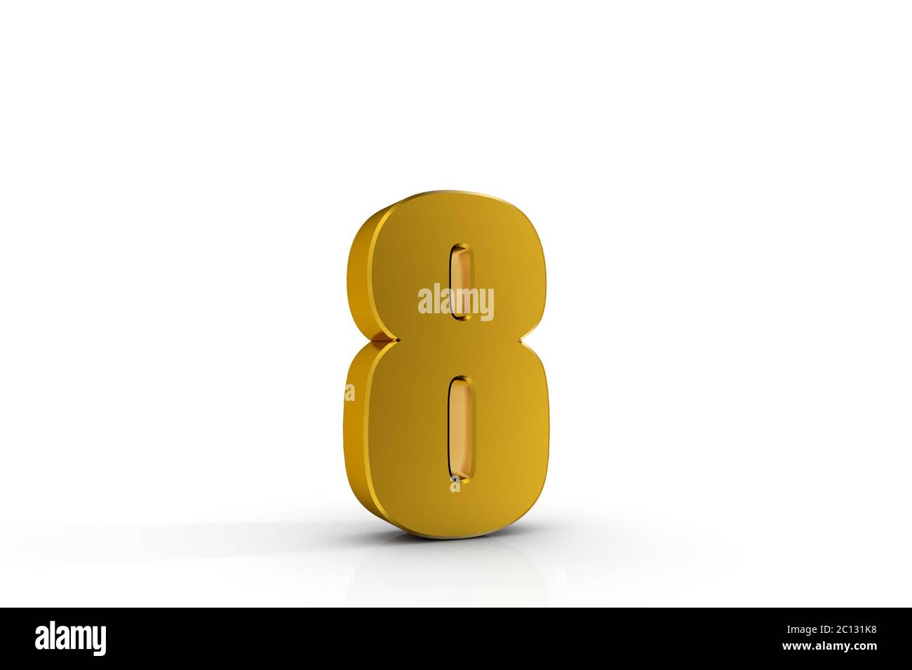 3d illustration number 8 Stock Photo - Alamy