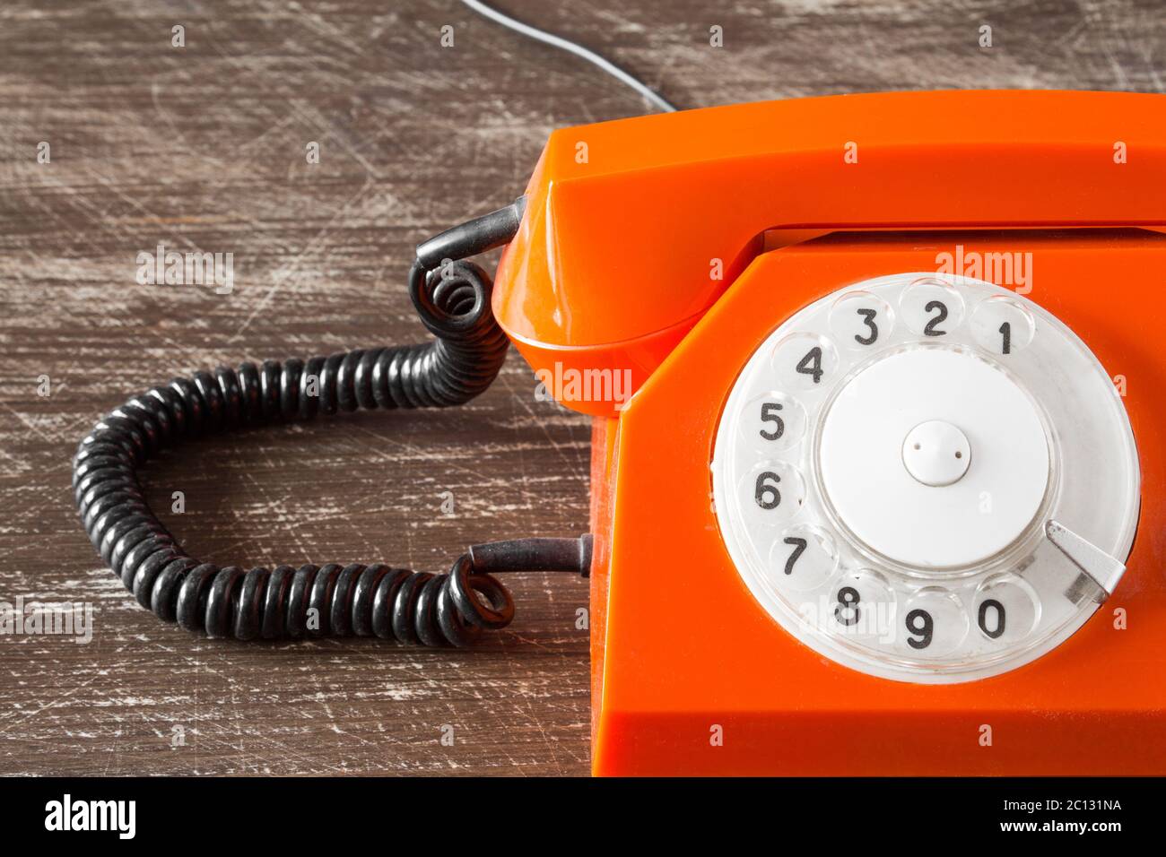 Orange telephone hi-res stock photography and images - Alamy