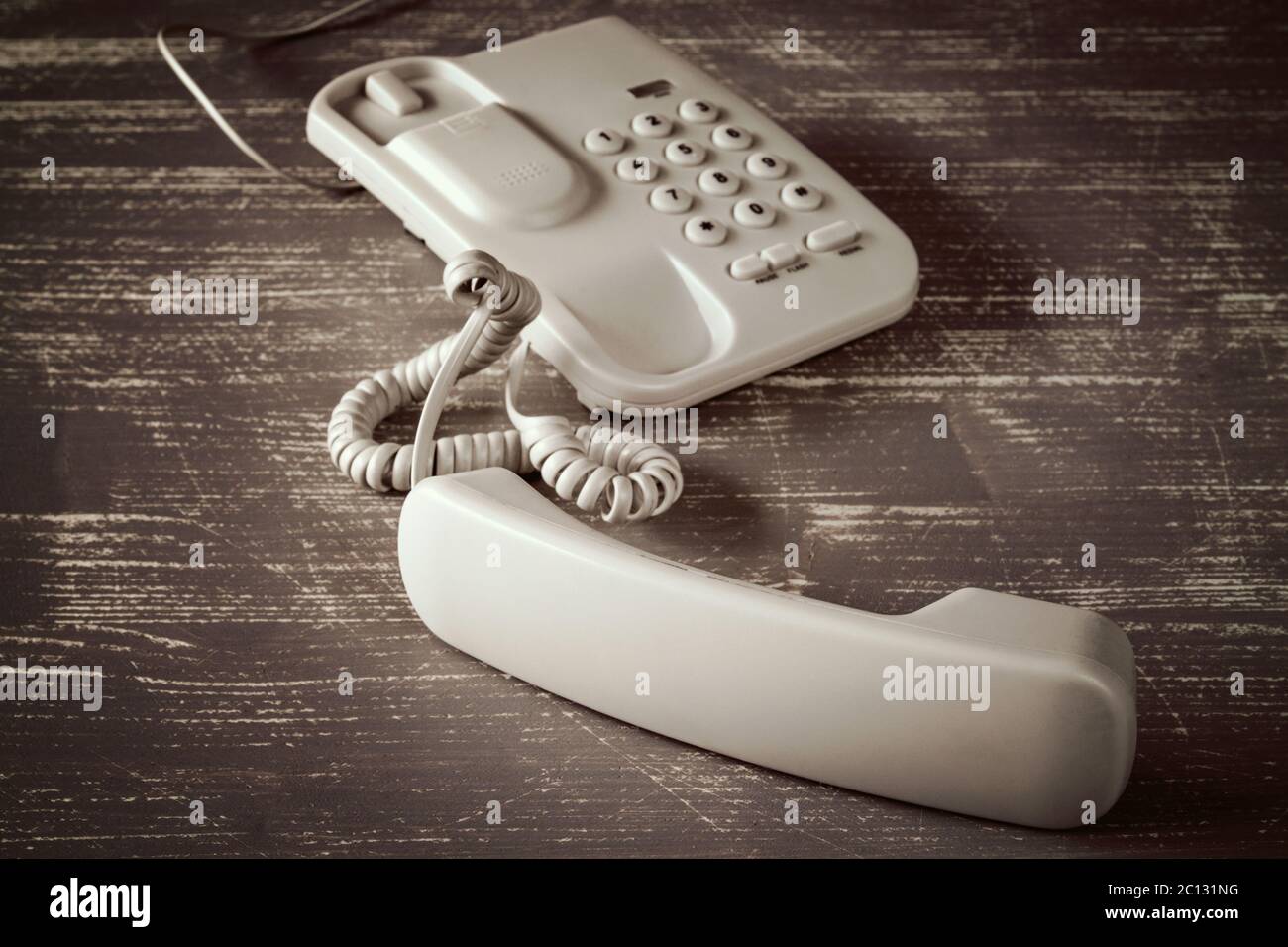 Vintage touch tone telephone Stock Photo - Alamy