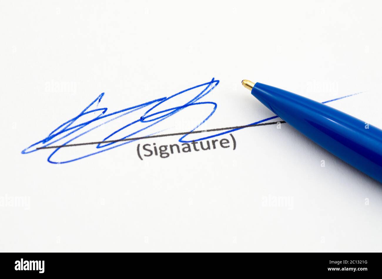 Check signature hi-res stock photography and images - Alamy