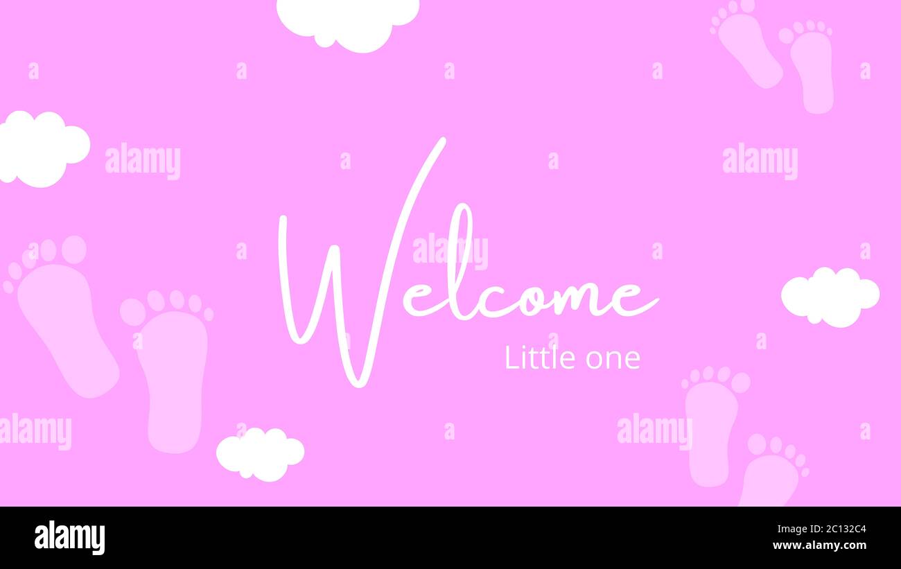 Baby Girl Banner Template Baby Shower Banner Adorable Bear On The