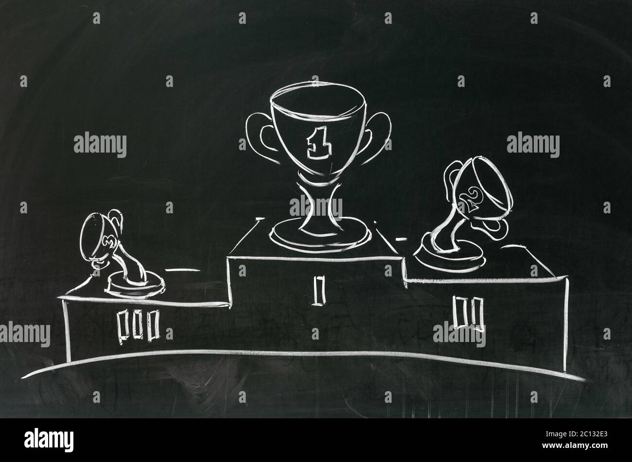 Award platform award cup draw hi-res stock photography and images - Alamy