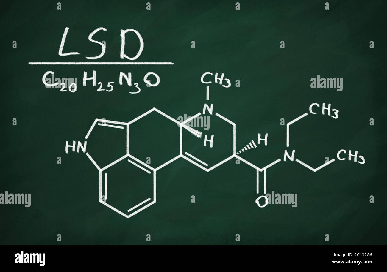 Structural model of LSD Stock Photo - Alamy