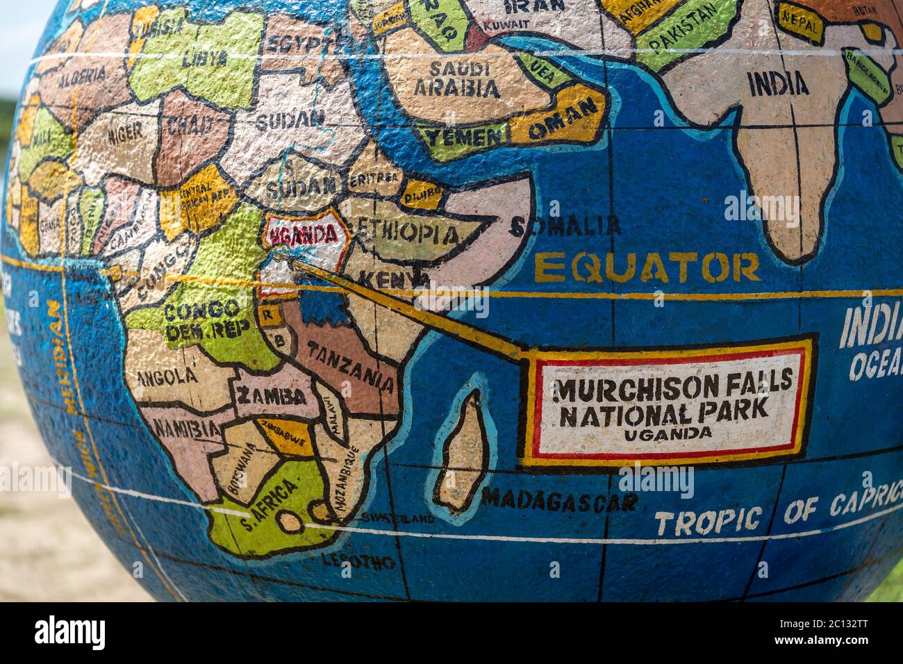 Africa national parks map hi-res stock photography and images - Alamy