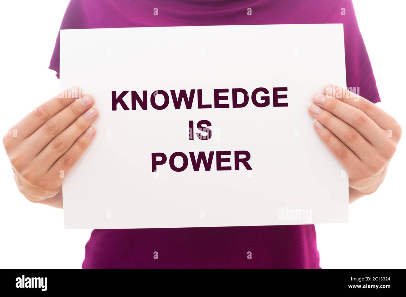 Knowledge is power poster hi-res stock photography and images - Alamy