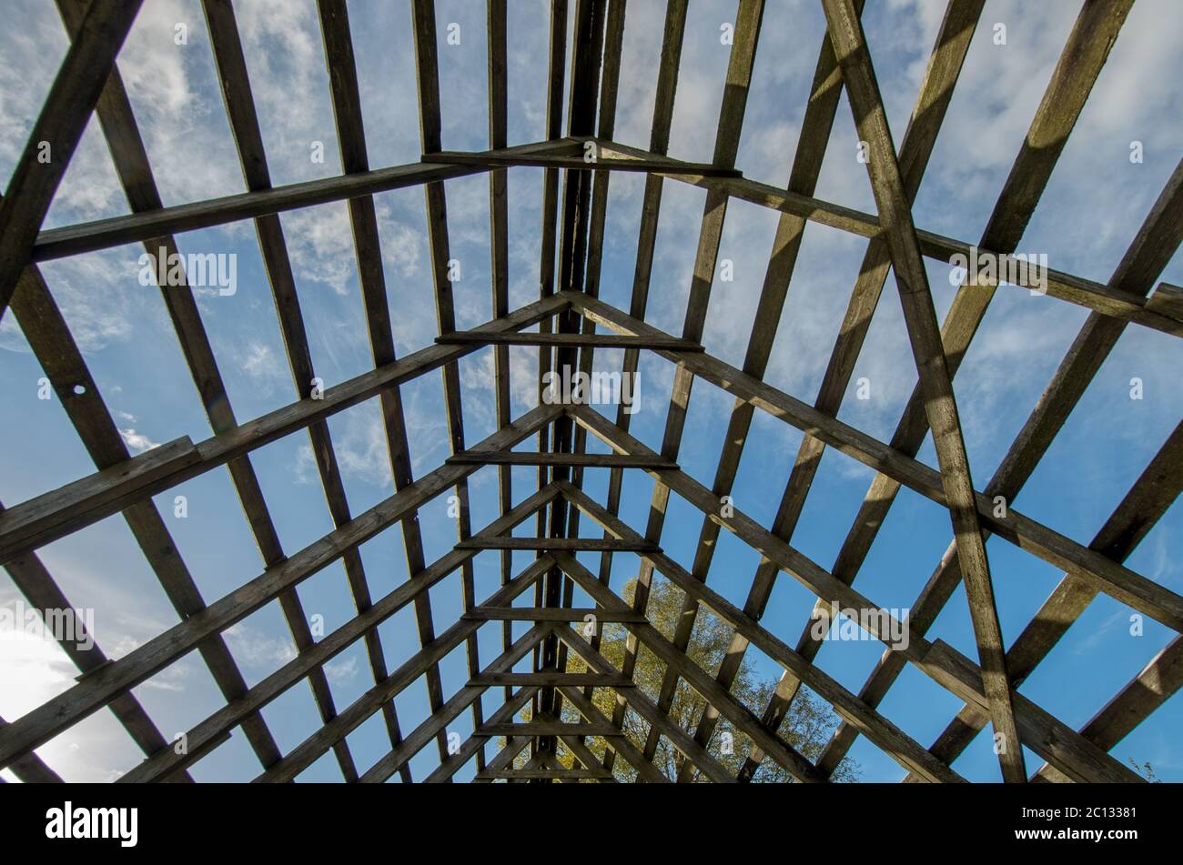 Wooden rafters hi-res stock photography and images - Alamy