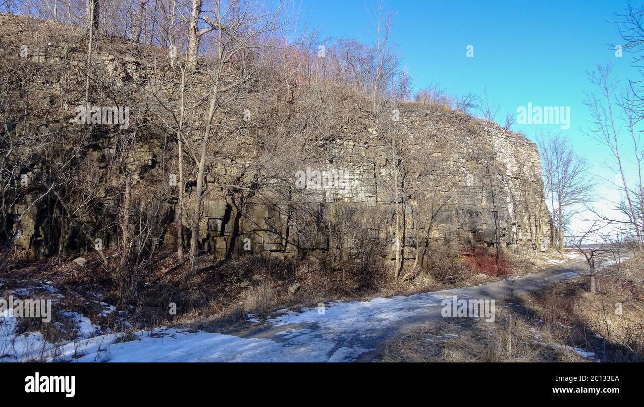 Waterfalls in the Canadian city of Hamilton, Ontario. Incredible forest ...