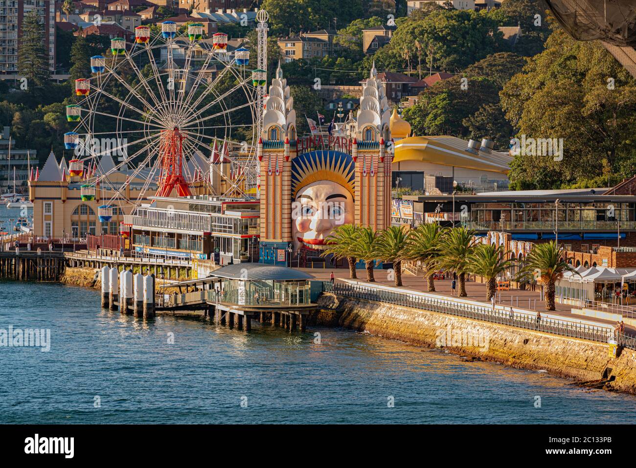 Sydney amusement Luna Park with the ferris wheel in the background ...