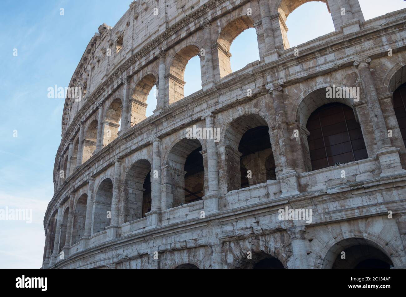 Coliseum. Famous place at Italy. In Rome Stock Photo - Alamy