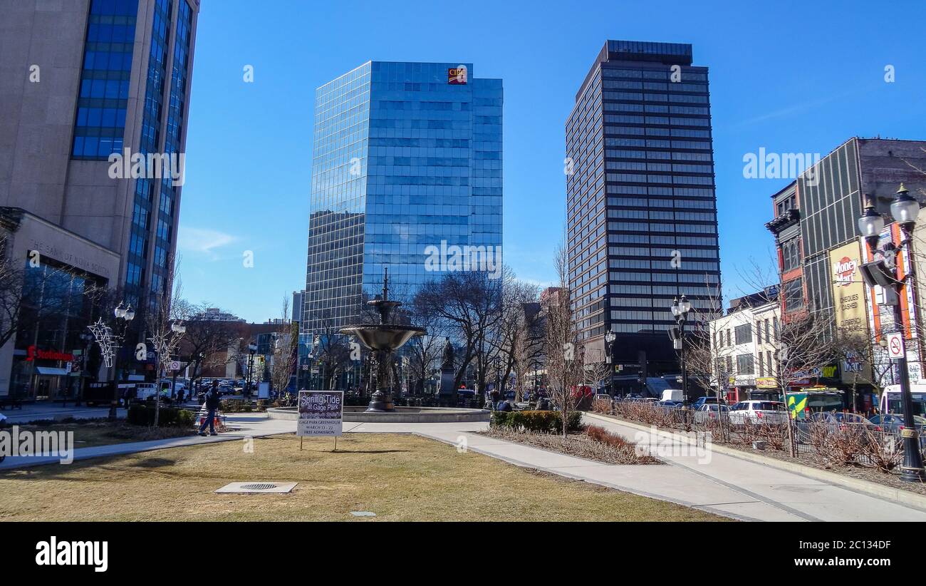 Waterfalls in the Canadian city of Hamilton, Ontario. Incredible forest ...
