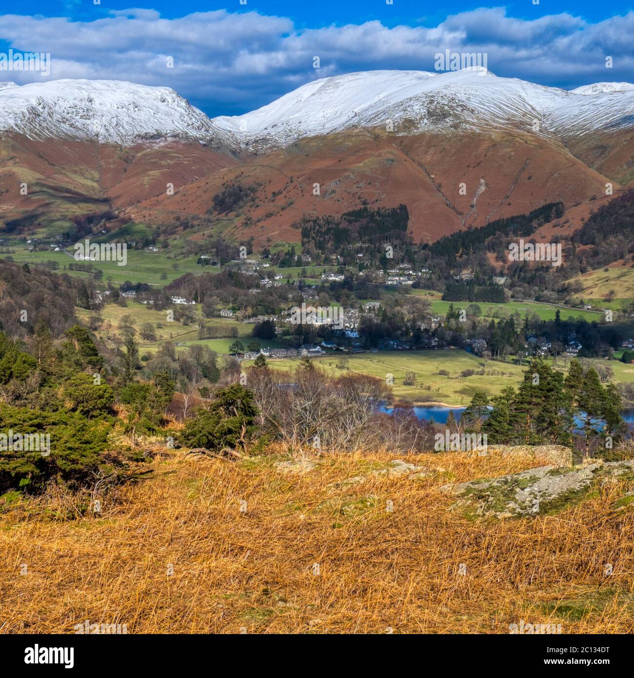 Grasmere from Silver Howe. English Lake District Stock Photo - Alamy