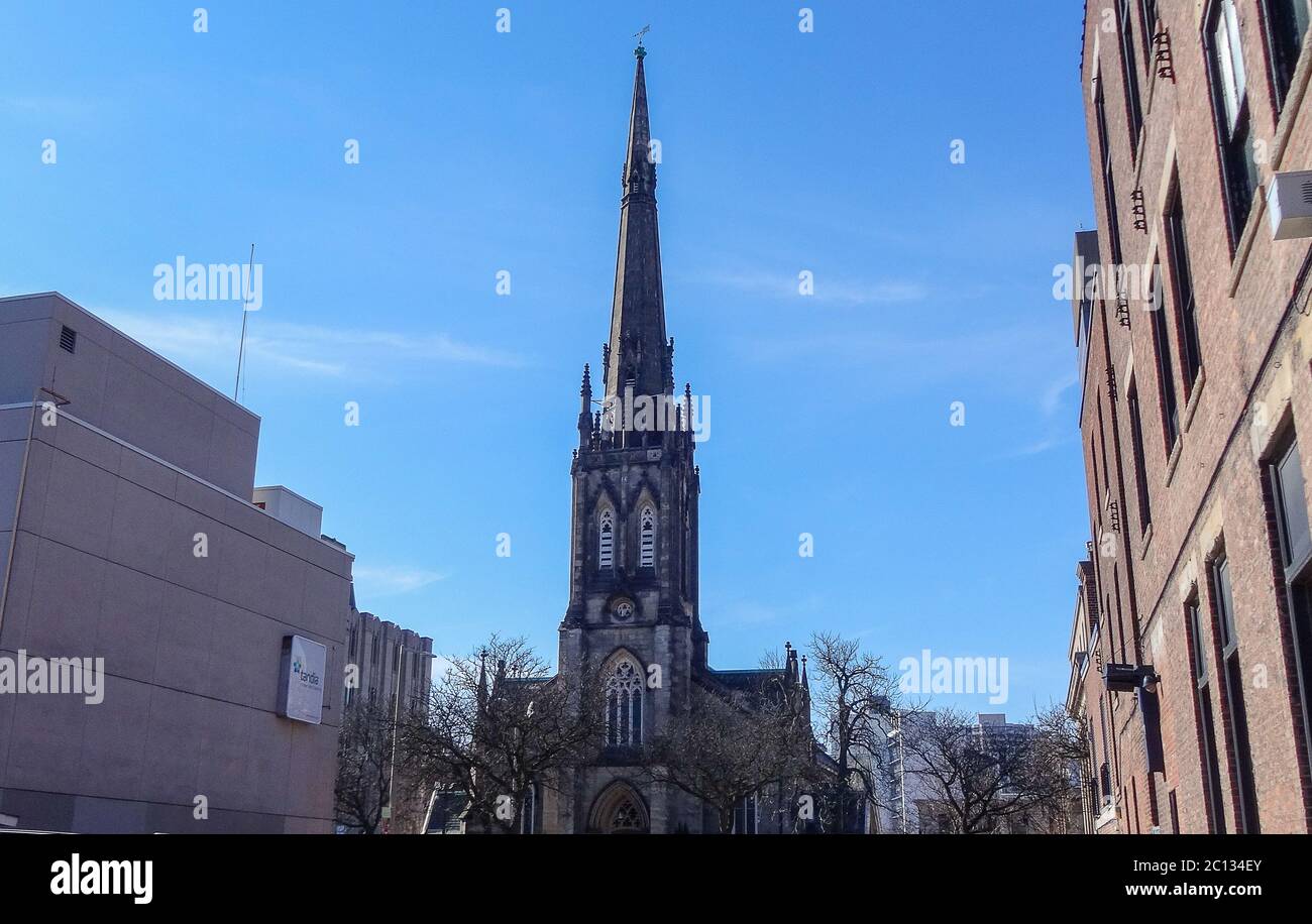 Waterfalls in the Canadian city of Hamilton, Ontario. Incredible forest ...