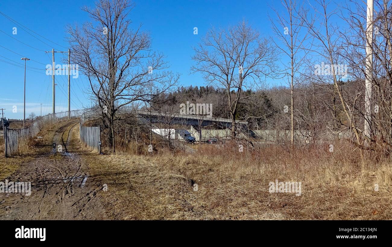 Waterfalls in the Canadian city of Hamilton, Ontario. Incredible forest ...